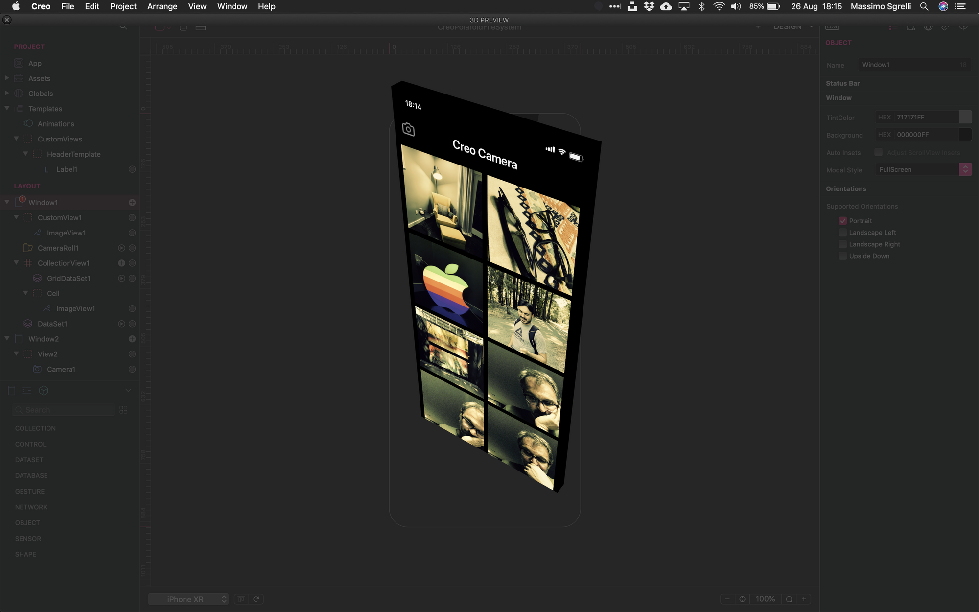 Using Creo iOS development environment to create apps in minutes